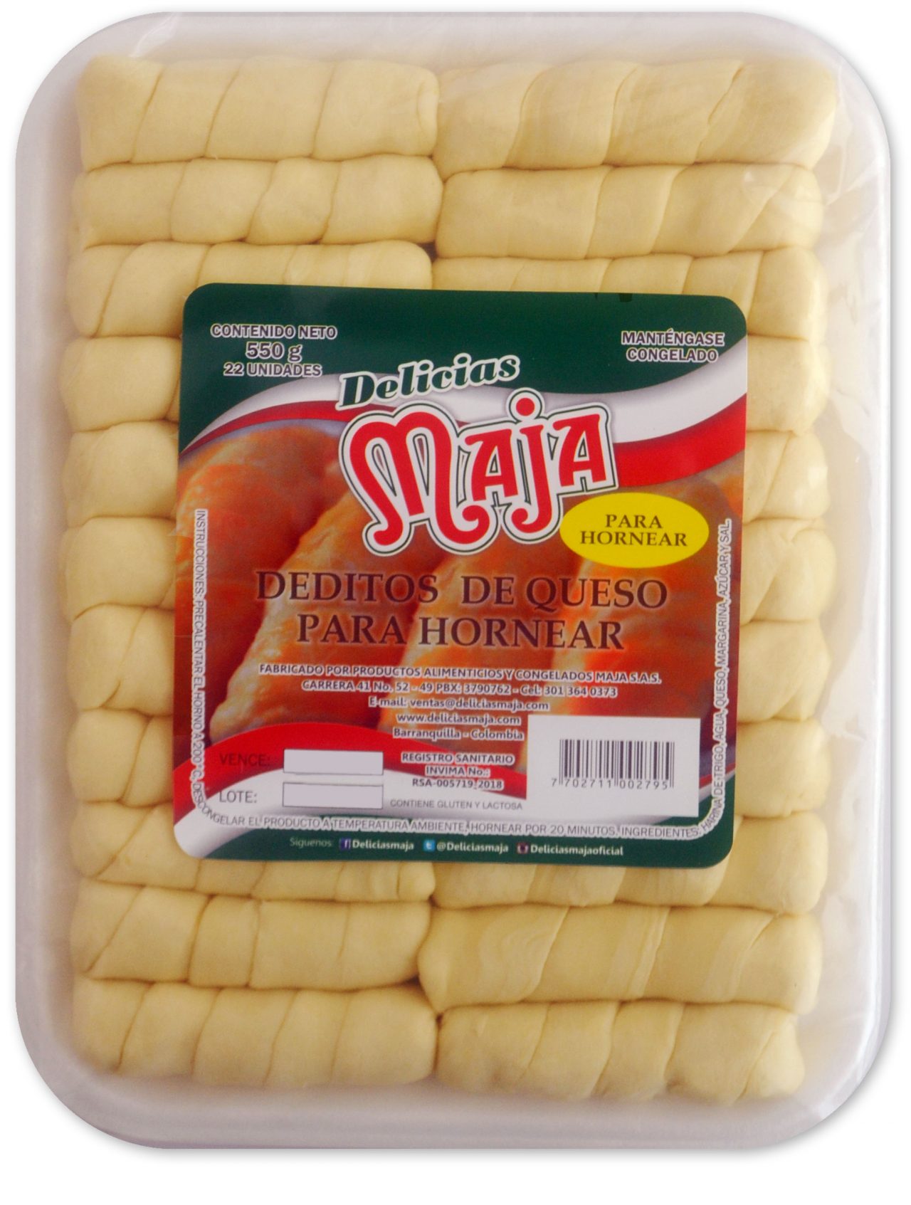 Dedito de Queso para Hornear x 22 uds | deliciasmaja.com